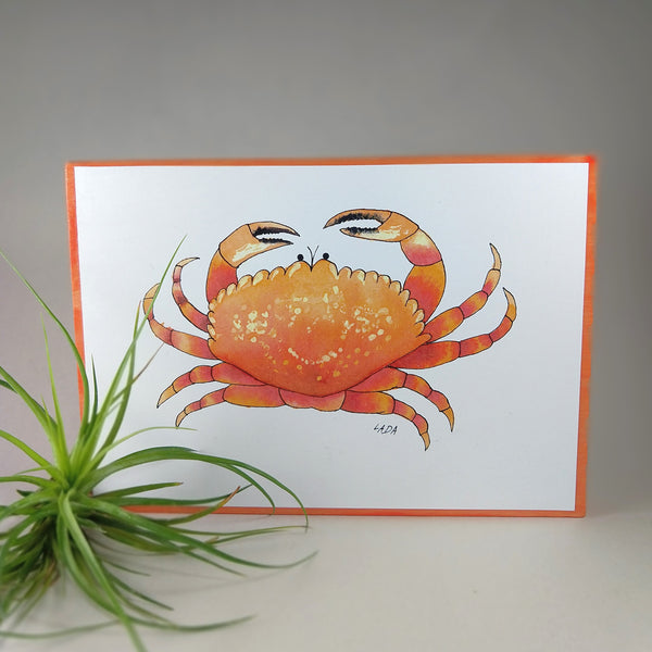 Red Crab Art Print - Wall Art - Decor for Animal Lovers – Sova's Art